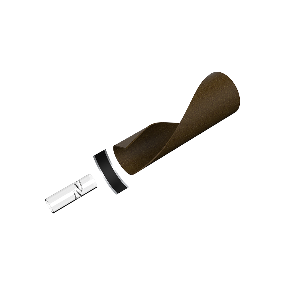 Best Hemp Wraps with Glass Filter Tip - Long - 8mm x 80mm